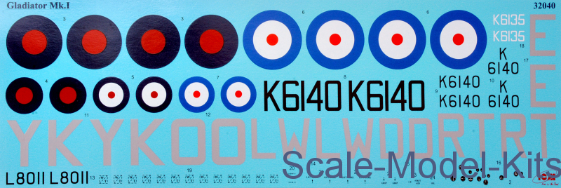 Gloster Gladiator Mk.I-ICM plastic scale model kit in 1:32 scale (icm ...